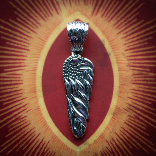 The Eagle Ruby Pendant – www.thewitchesmoon.com