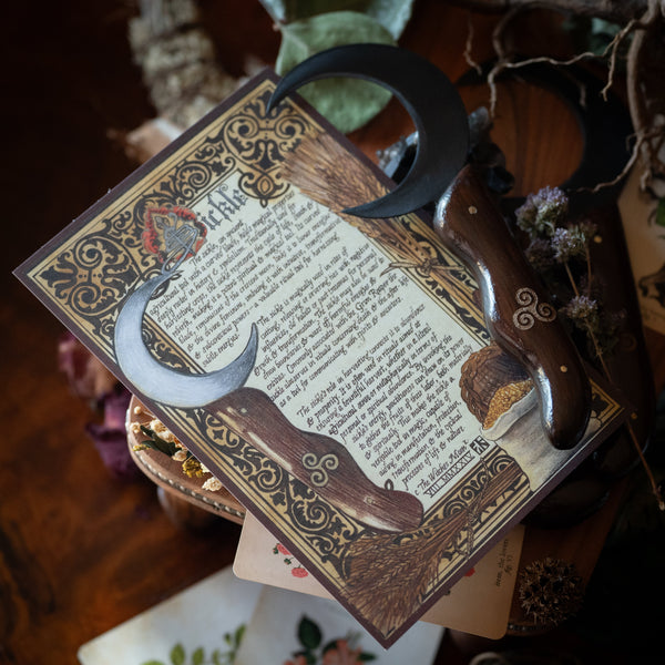 (Exclusive) Sickle of Demeter w/ Artwork – www.thewitchesmoon.com