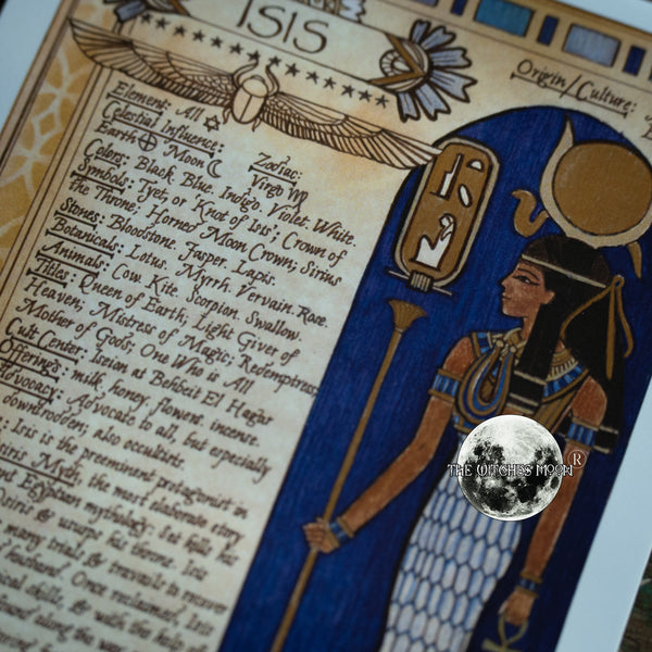 Goddess Isis BOS Artwork – www.thewitchesmoon.com