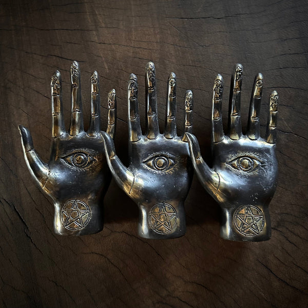 Exclusive Brass Hand of Destiny Talisman – www.thewitchesmoon.com