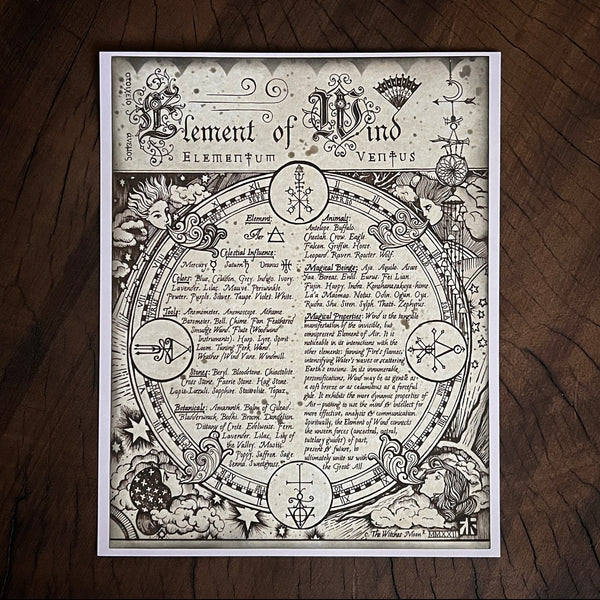 Element of Wind Art Print – www.thewitchesmoon.com