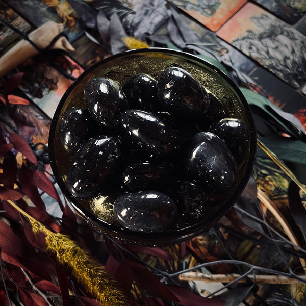 Large Galaxy Obsidian Stone – www.thewitchesmoon.com