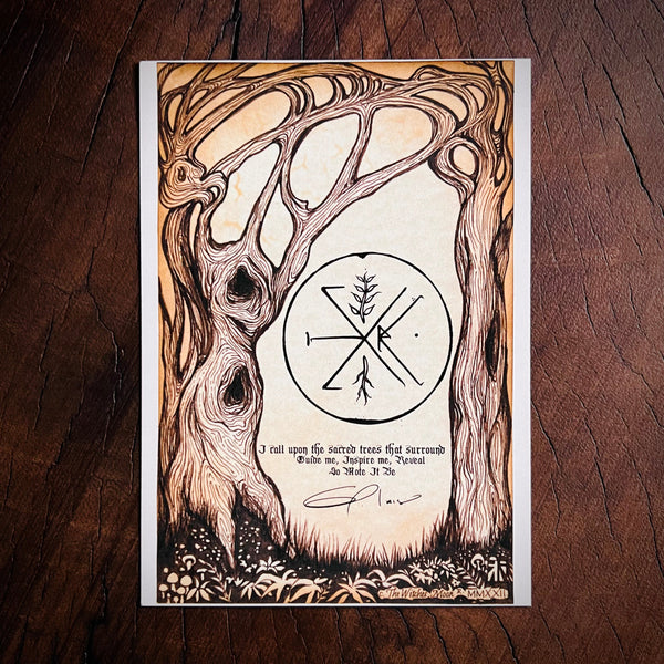 The Sacred Trees Sigil Artwork – www.thewitchesmoon.com